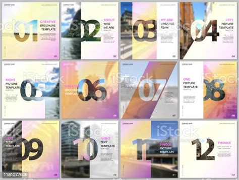 숫자가 있는 최소한의 브로셔 템플릿 쉽게 편집하고 사용자 정의 할 수 있습니다 사각형 전단지 전단지 브로셔 보고서 프리젠 테이션 광고 잡지에 대한 디자인 템플릿을 다룹니다
