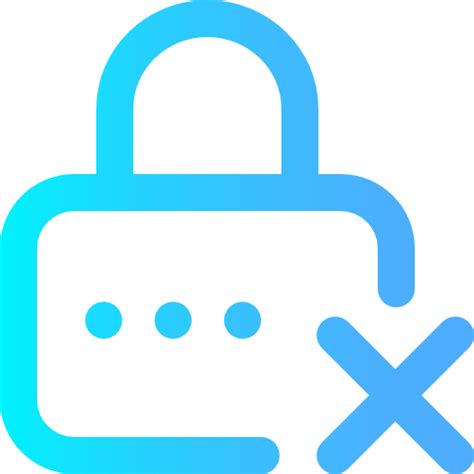 Wrong Password Super Basic Omission Gradient Icon