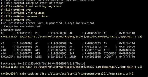 Problem Esp32 Paniced When Running Ov2640 Camera Initialization Idfgh 943 · Issue 3283