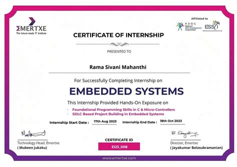 rama sivani mahanthi on linkedin embeddedsystems emertxe