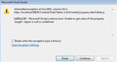 internet explorer jquery datatables 1 10 not working in ie 9 stack