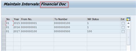number range object 5 sapcodes