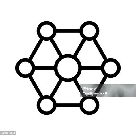 육각형 구조 아이콘 얇은 선 스타일 벡터 일러스트 레이 션 그래픽 디자인 0명에 대한 스톡 벡터 아트 및 기타 이미지 0명 건축 고립 색상 Istock