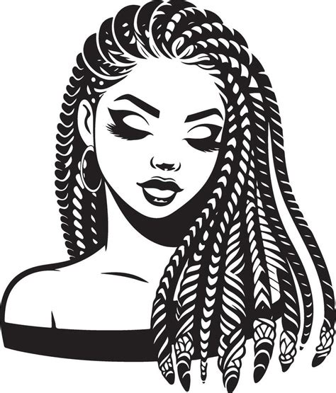 How To Draw Black Girl Braids