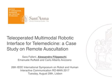 Ppt Teleoperated Multimodal Robotic Interface For Telemedicine A Case Powerpoint