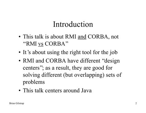 Rmi And Corba Why Both Are Valuable Tools Pdf Web Development