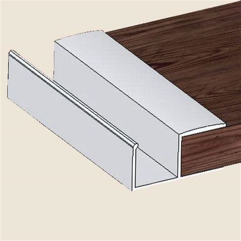 алуминиева кант дръжка плосък широк 2 5м Алуминиеви профили Алуминиеви дръжки за