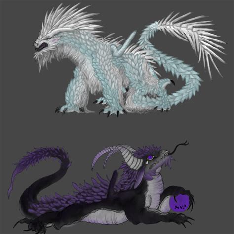 Wings Of Fire Icewing And Nightwing Redesign By Theunusuallyferret On