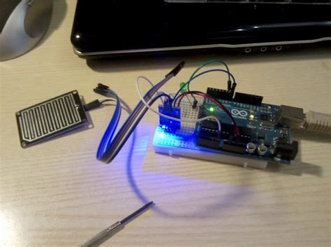 Arduino İle Yağmur Algılama Yağmur Sensörü Kodları Arduino Projeleri