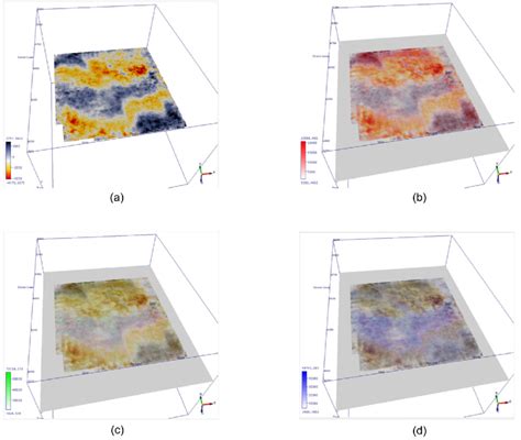 Spectral Decomposition Results Superimposed On The Seismic Data A