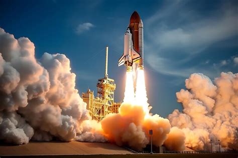 Premium Photo Space Shuttle Launch