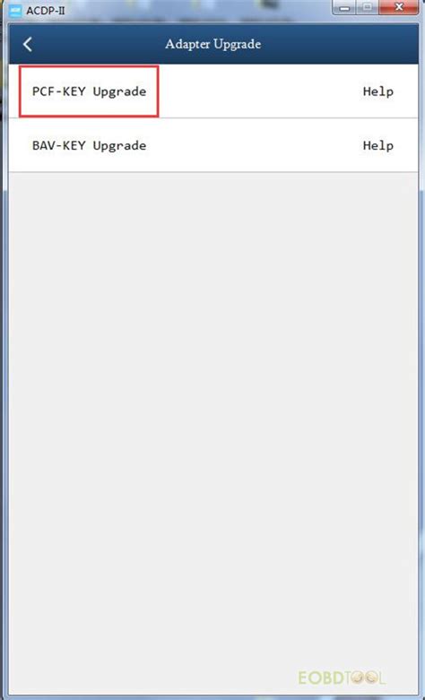 How To Solve Yanhua ACDP PCF Key Adapter Version Is Low Problem