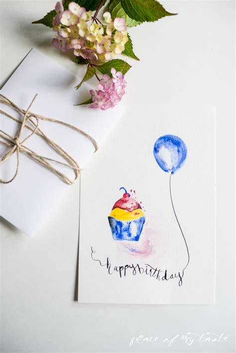 Watercolor Birthday Card At Explore Collection Of