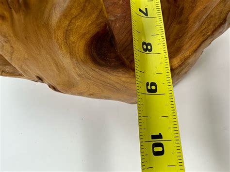 Pair Of Vintage Boho Hand Carved Burl Wood Basket 10w X 9d X 8h