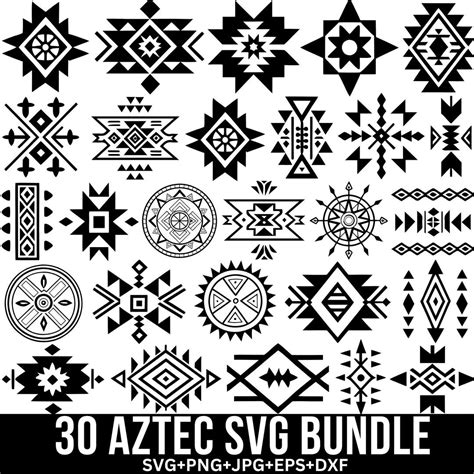 Aztec Svg Png Bundle Aztec Pattern Svg Western Svg Cow Skull Svg