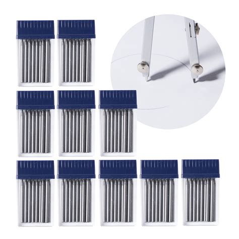 Mr Pen High Graphite Drawing Compass Lead 2mm 100pcs Pre Sharpened Convenient Storage