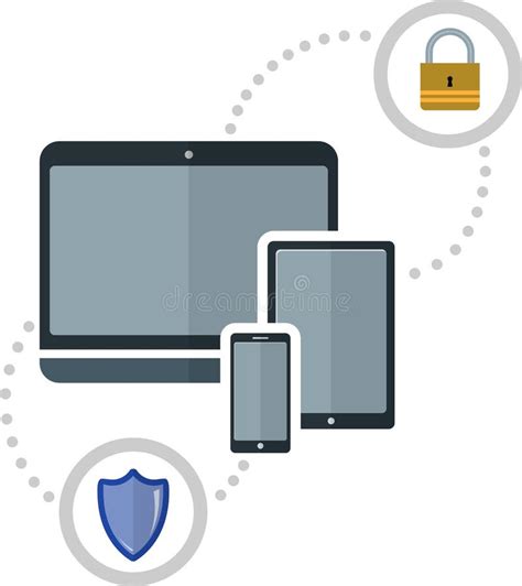 Protection Of Electronic Devices Stock Vector Illustration Of Phone