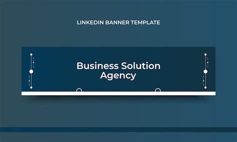 Premium Vector Business Solution Agency Linkedin Banner Template