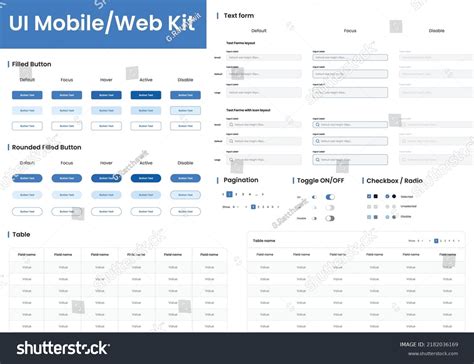 Ui Graph Charts Kit Elements Mobile Stock Vector Royalty Free Shutterstock