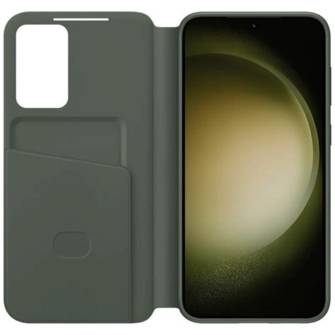 Buy Samsung Smart View Flip Case For Galaxy S23 Plus Attached Wallet Green Online Croma