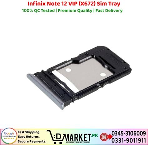 Infinix Note 12 VIP X672 Sim Tray Original 2025
