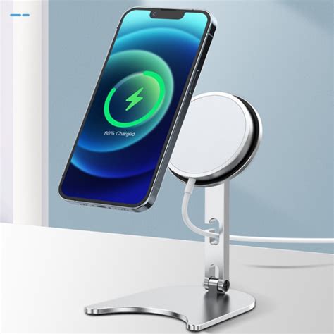 Desktop Foldable Aluminum Alloy Magnetic Phone Holder For Magsafe
