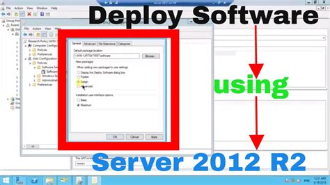windows server 2012 r2 how to deploy software using group policy