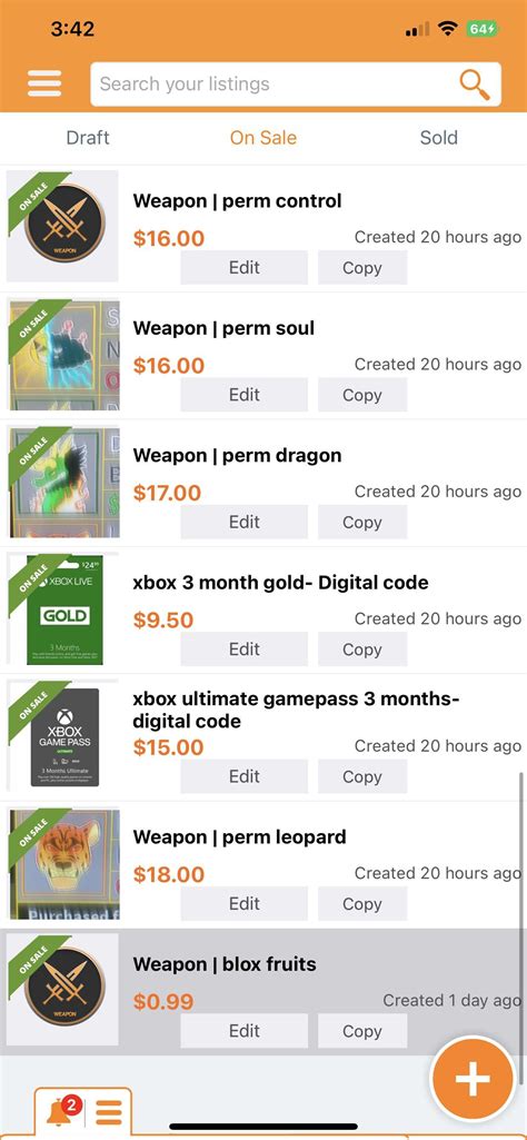 Selling Perm Fruits And Perm Gamepasses On Gameflip Rbloxfruits