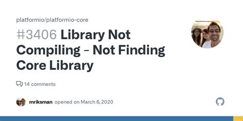 Library Not Compiling Not Finding Core Library Issue Platformio Platformio Core Github