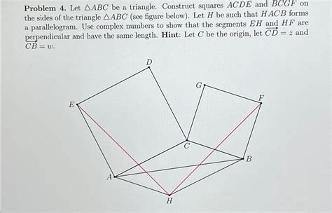 Solved Problem Let ABC Be A Triangle Construct Chegg Com
