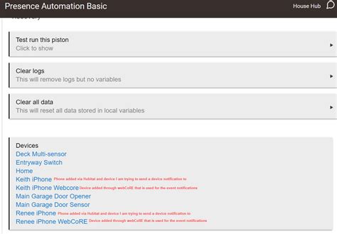 webcore piston error java lang nullpointerexception 🛎️ get help hubitat