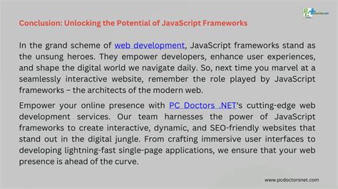 PPT The Role Of JavaScript Frameworks In Modern Web Development PowerPoint Presentation ID