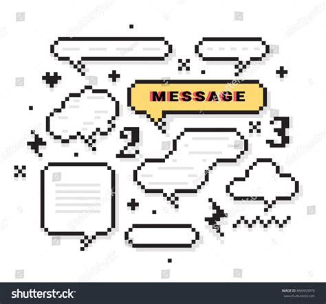 Set Design Elements Message Boxes Quotes Stock Vector Royalty Free