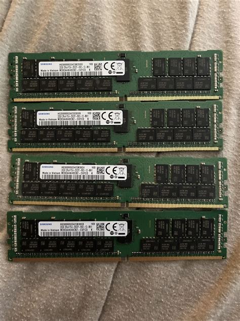 4x Samsung 32gb Ddr4 Sdram Ecc Memory Module Server Ram 128gb Total