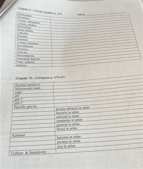 Solved Chapter 9 ﻿uninary System P 270neamechapter 15