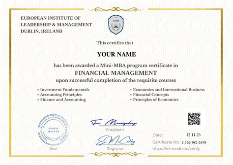 Mini Mba Financial Management Eilm Edu Eu