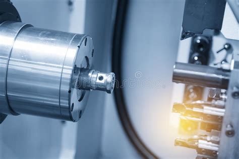 CNC Lathe Machine Turning Machine Stock Photo Image Of Manufacture Accuracy