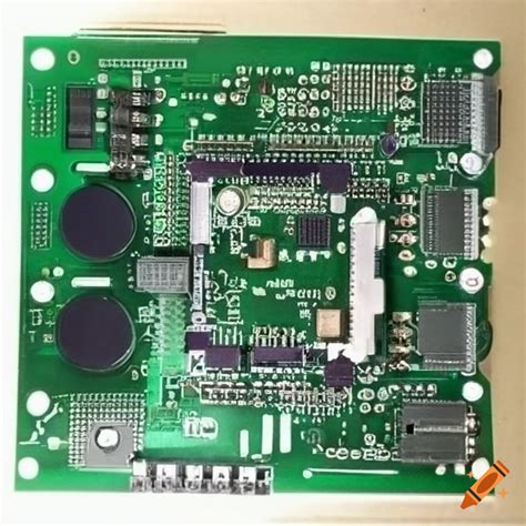 Large Pcb With Microcontroller On Craiyon