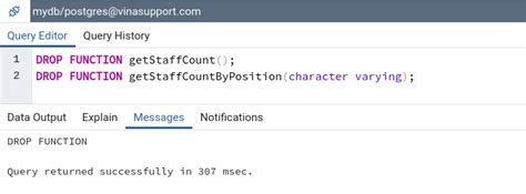Tạo Vào Quản Lý Postgresql Function Vinascript
