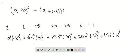 solved use pascal s triangle to expand each binomial a b 6