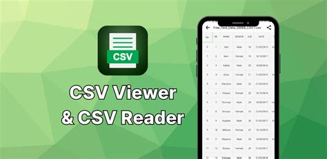 csv viewer and csv reader latest version for android download apk