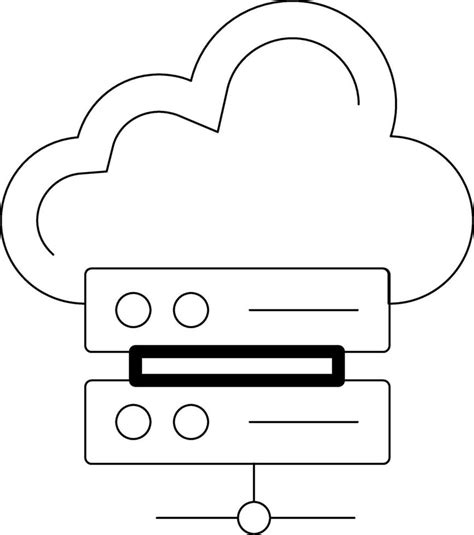 Cloud Storage Line Icon 43322402 Vector Art At Vecteezy
