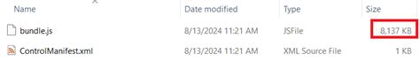 pcf import solution failed webresource content size is too big