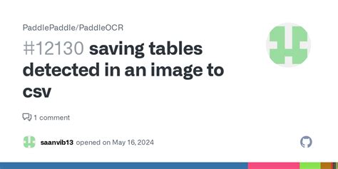 Saving Tables Detected In An Image To Csv Issue PaddlePaddle PaddleOCR GitHub