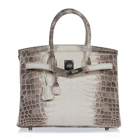 Hermes Birkin 30 Bag Exquisite Blanc Himalaya Palladium Hardware At