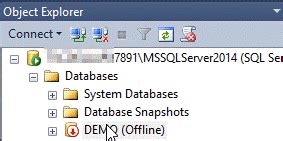 Microsoft Business Intelligence (Data Tools)|SQL - Move SQL Server Database Files