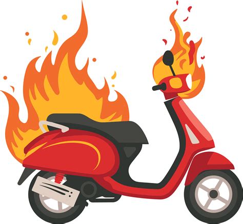 电动车着火创意素材