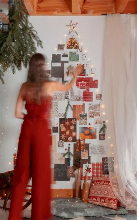 Как украсить стену на Новый год 2025 Красивые и простые идеи