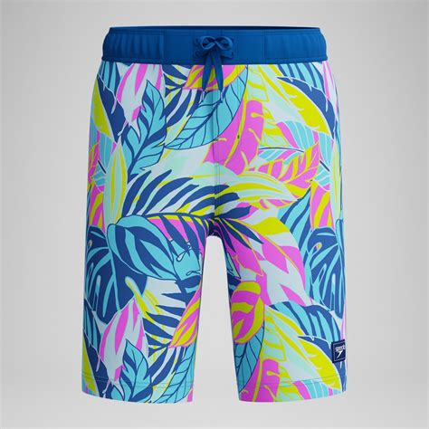 Speedo Print Boardshort 17 Blue Speedo De