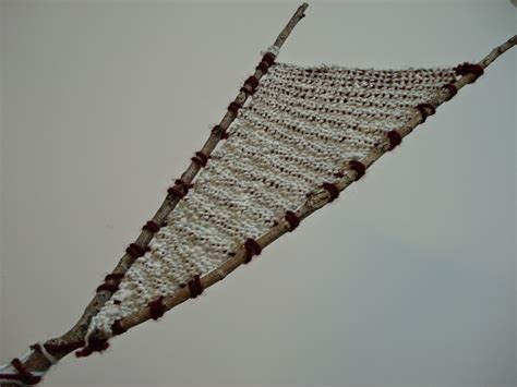 A Faithful Attempt Twig Weaving With Yarn